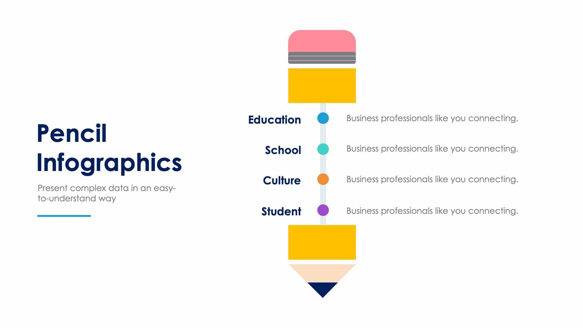 Pencil Slide Infographic Template S12232107 | Infografolio