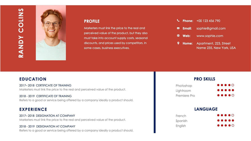 Self Introduction Slide Templates | Infografolio