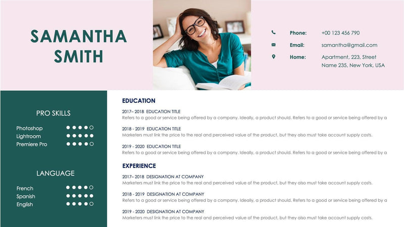 Self Introduction Slide Templates | Infografolio