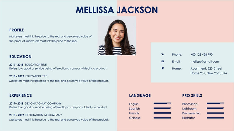 Self Introduction Slide Templates | Infografolio