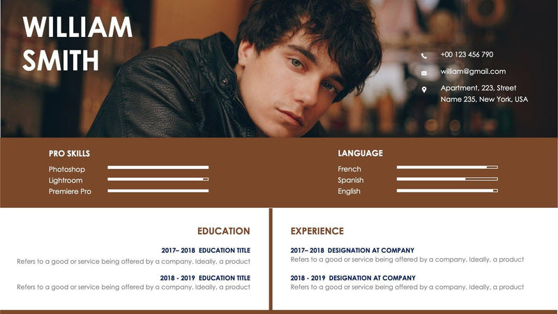 Self Introduction Slide Templates | Infografolio