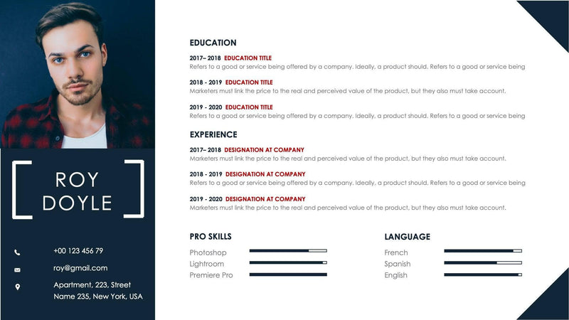 Self Introduction Slide Templates | Infografolio