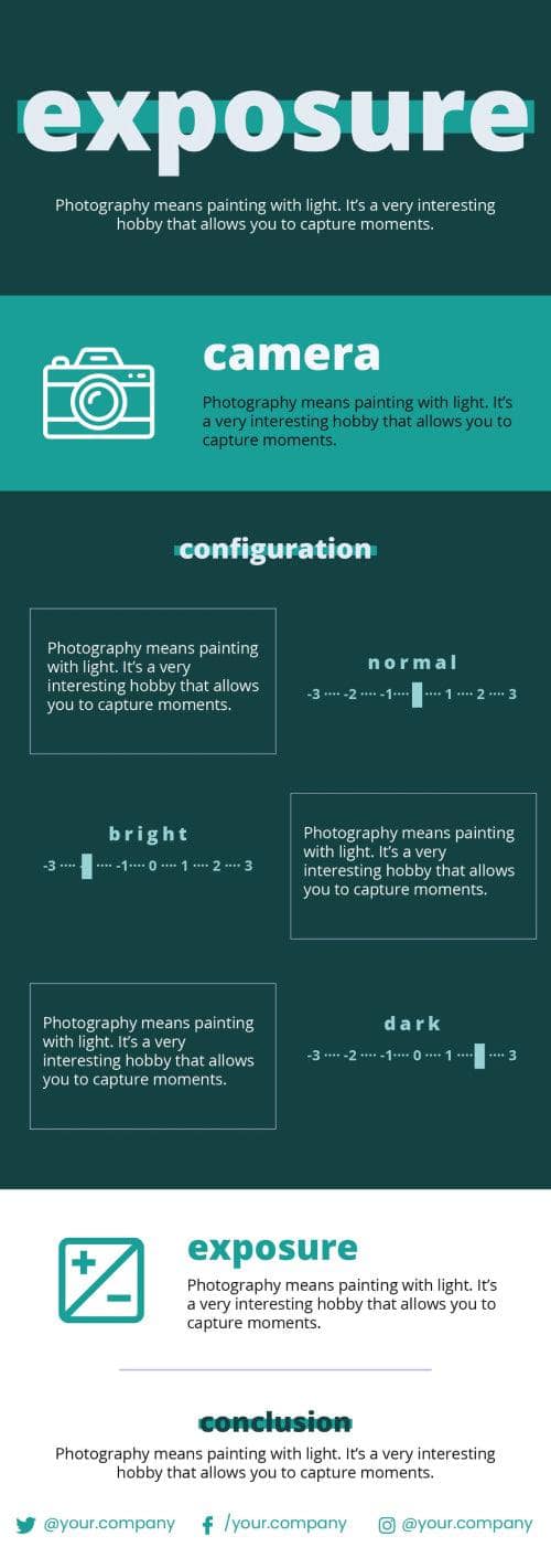 Exposure Photography Infographic Template – Infografolio