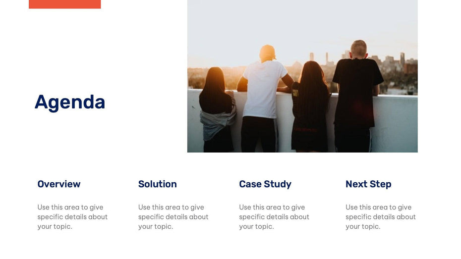 Orange and Blue Minimal and Professional Presentation Sales Deck Templ – Infografolio