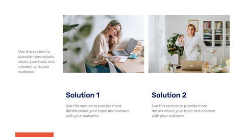 Orange and Blue Minimal and Professional Presentation Sales Deck Templ – Infografolio