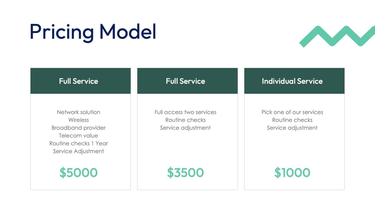 Pricing Model Dark Green Violet Slide Template S11012201 – Infografolio
