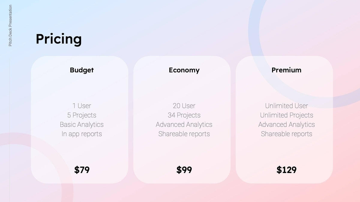 Pricing Red and Blue Slide Template S11012201 – Infografolio