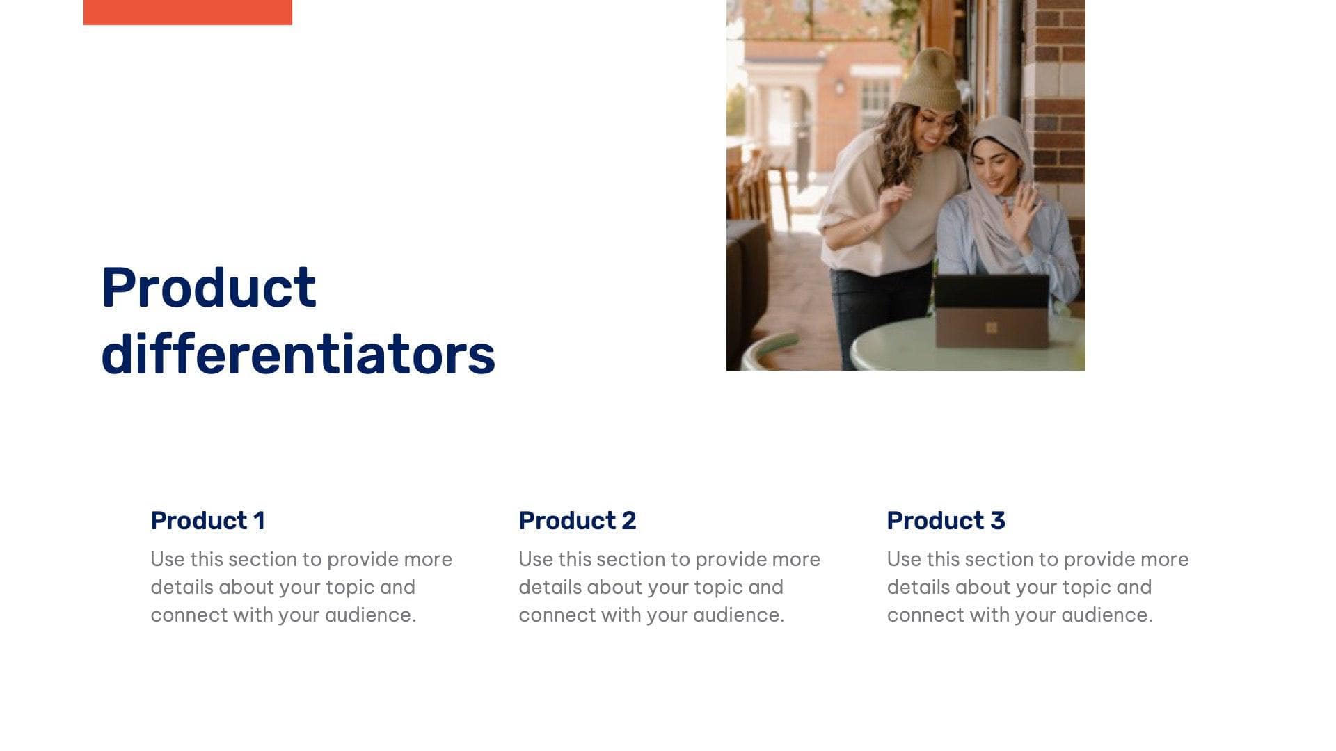 Product Differentiators Slide Template S11092201 | Infografolio