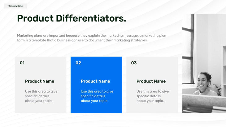 Product Differentiators Slide Template S11082201 – Infografolio