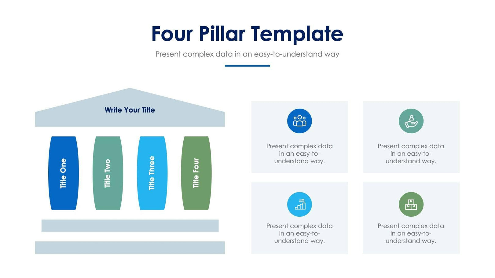 Four Pillar Slide Infographic Template S06102201 – Infografolio