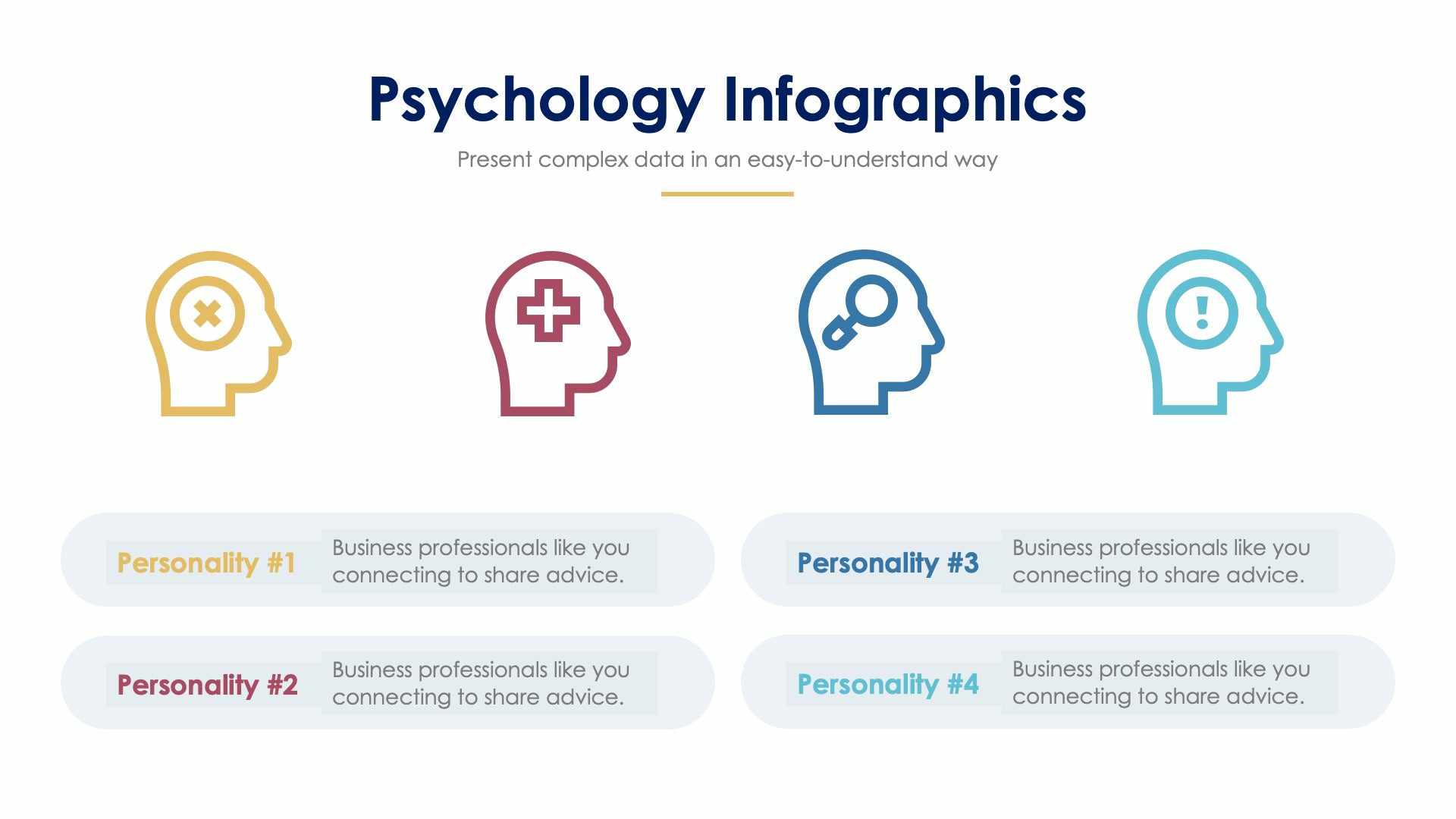 Psychology Slide Infographic Template S01042220 | Infografolio