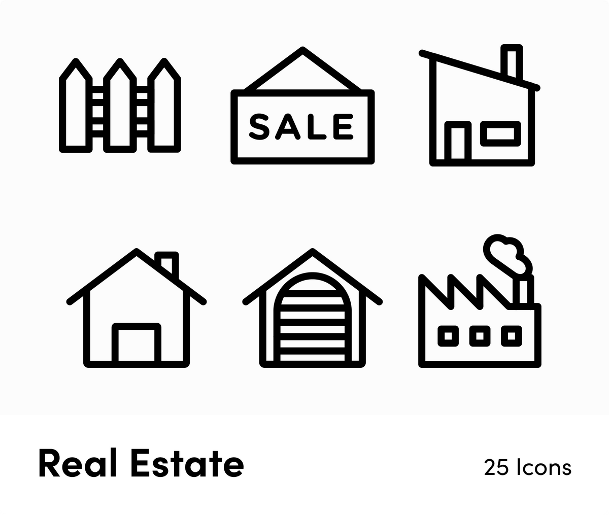 Real Estate Outline Vector Icons S12162101 – Infografolio