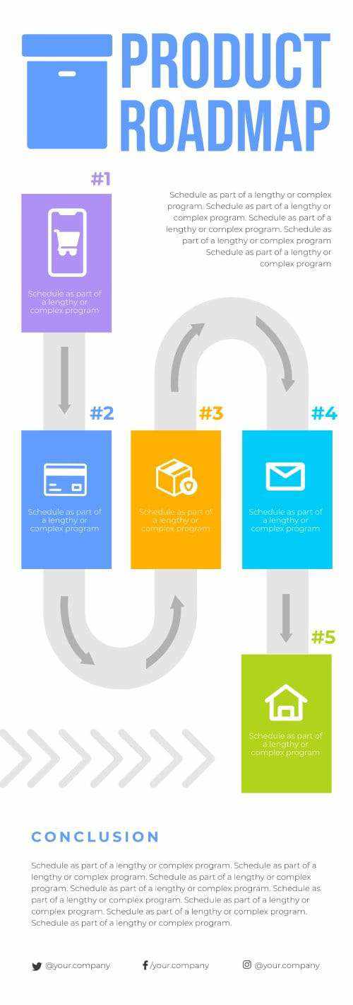 Product Roadmap Infographic Template | Infografolio
