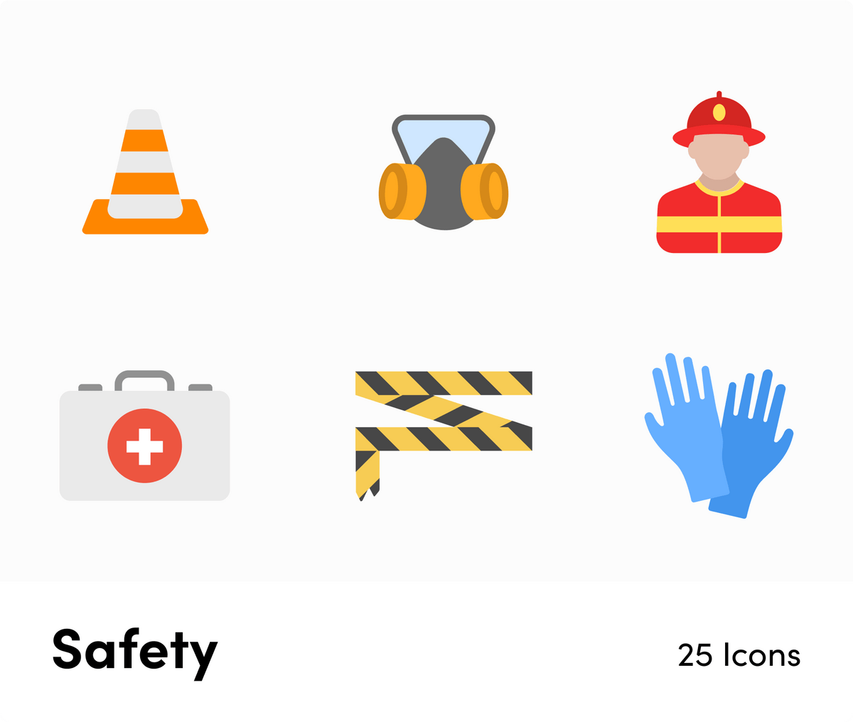 Safety Flat Vector Icons S12102103 – Infografolio
