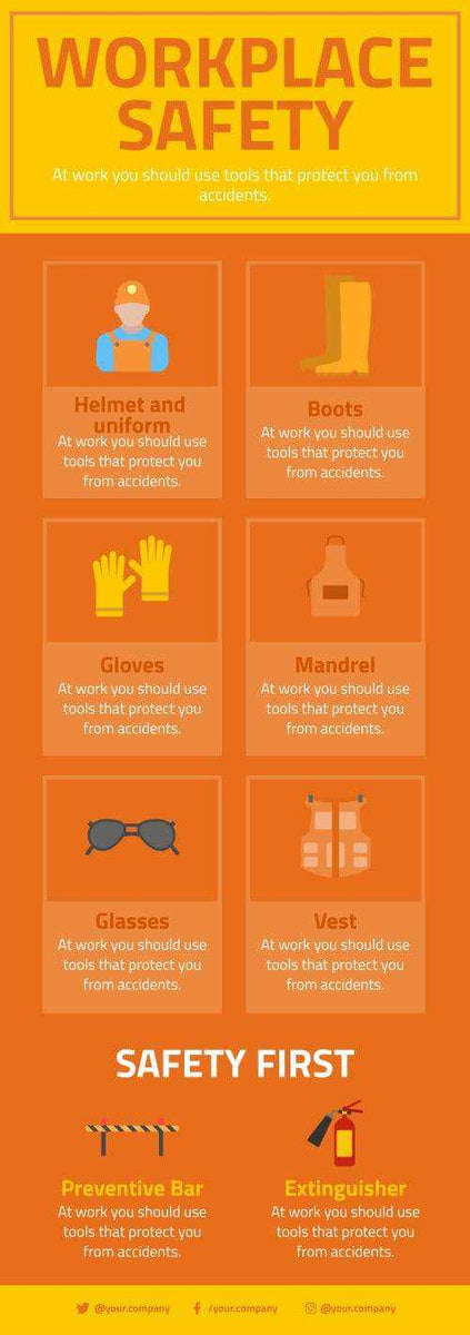 Workplace Safety Infographic Template – Infografolio