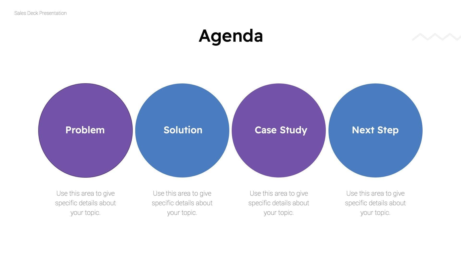 Blue and Purple Gradient and Professional Presentation Sales Deck Temp ...