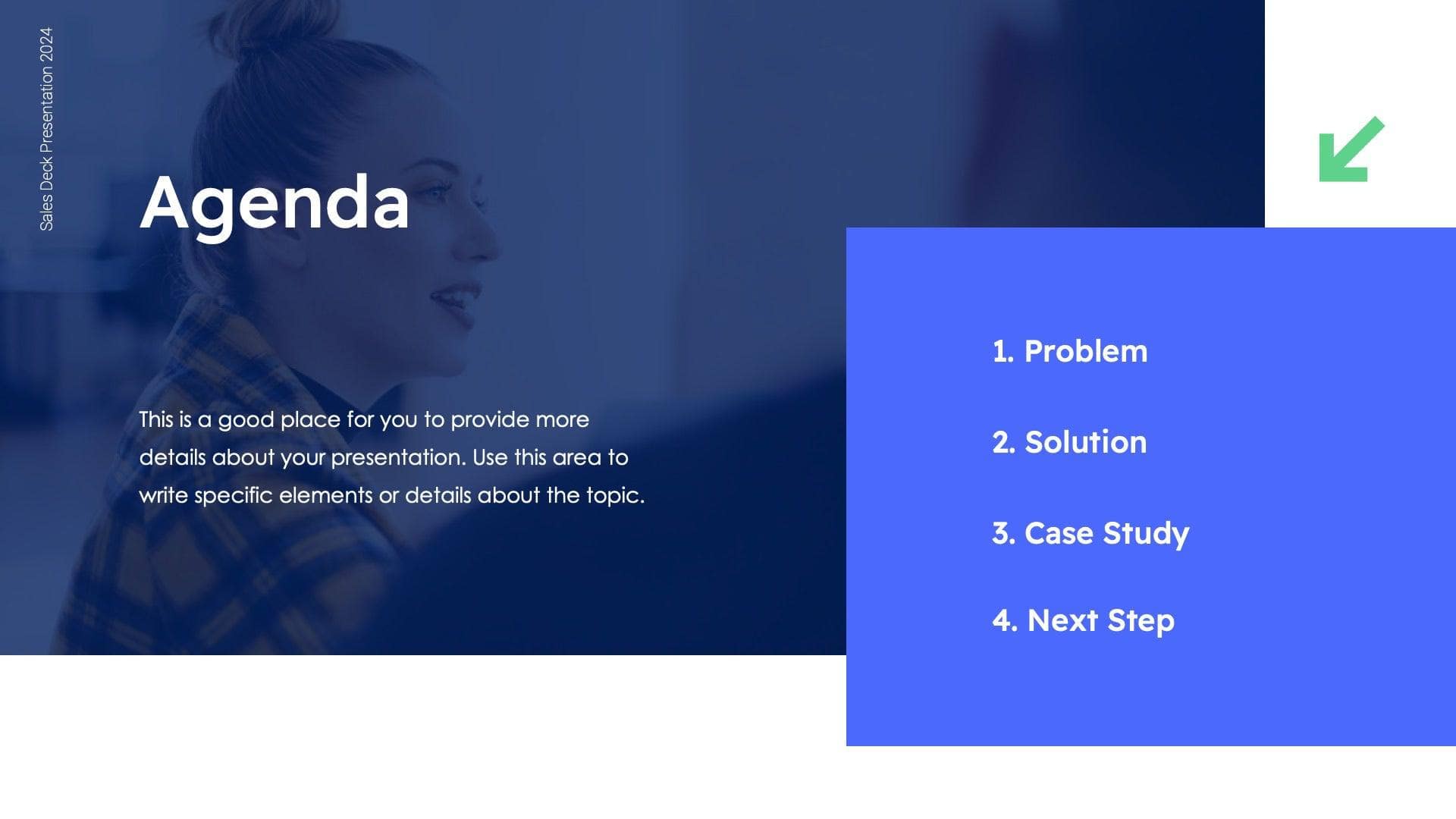 Green Dark Blue Clean and Professional Presentation Sales Deck Templat | Infografolio