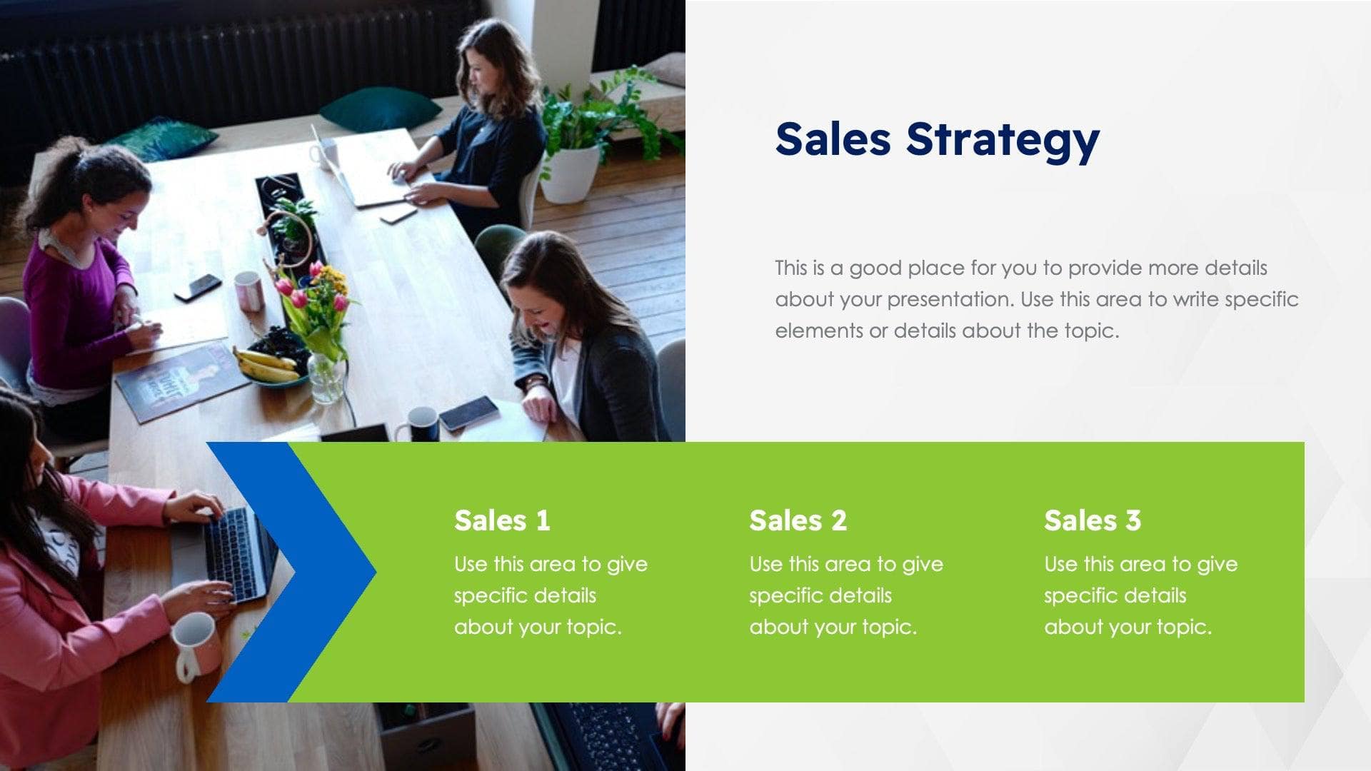 Sales Strategy Blue Light Green Slide Template S10272201 – Infografolio
