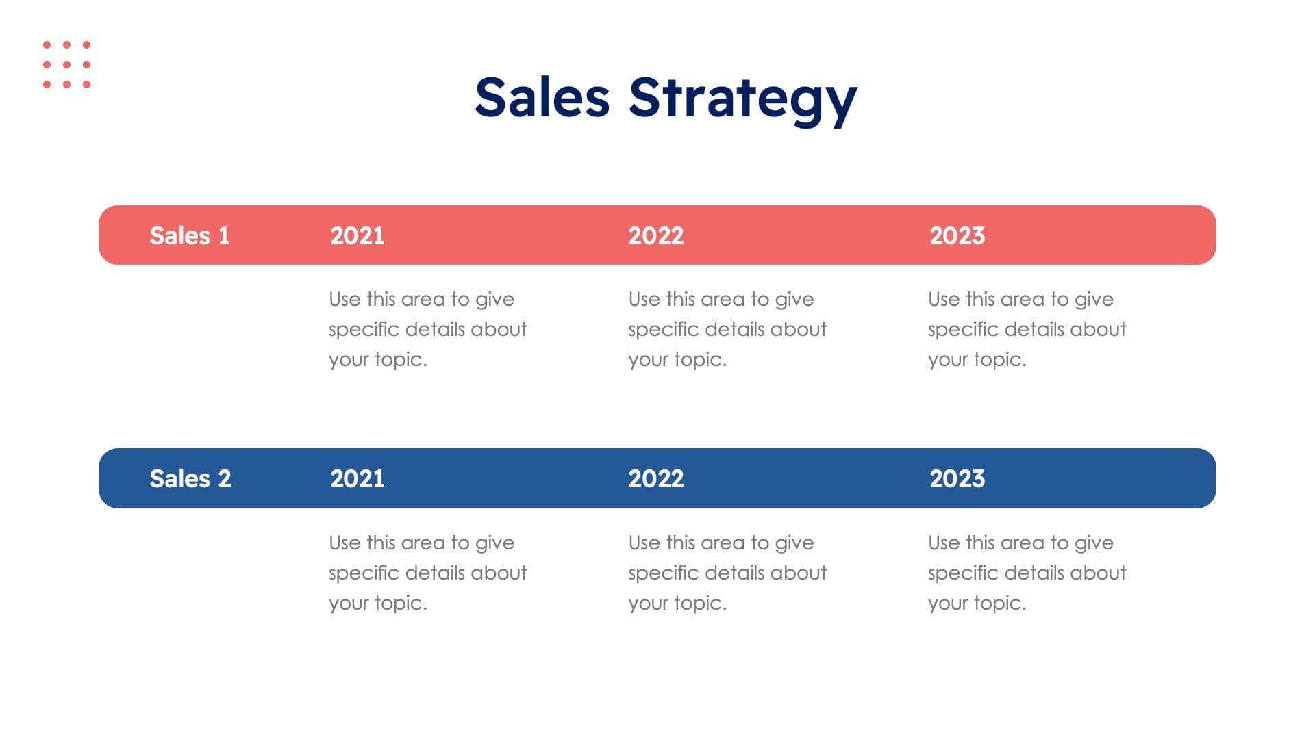 Sales Strategy Slide Template S10182201 | Infografolio