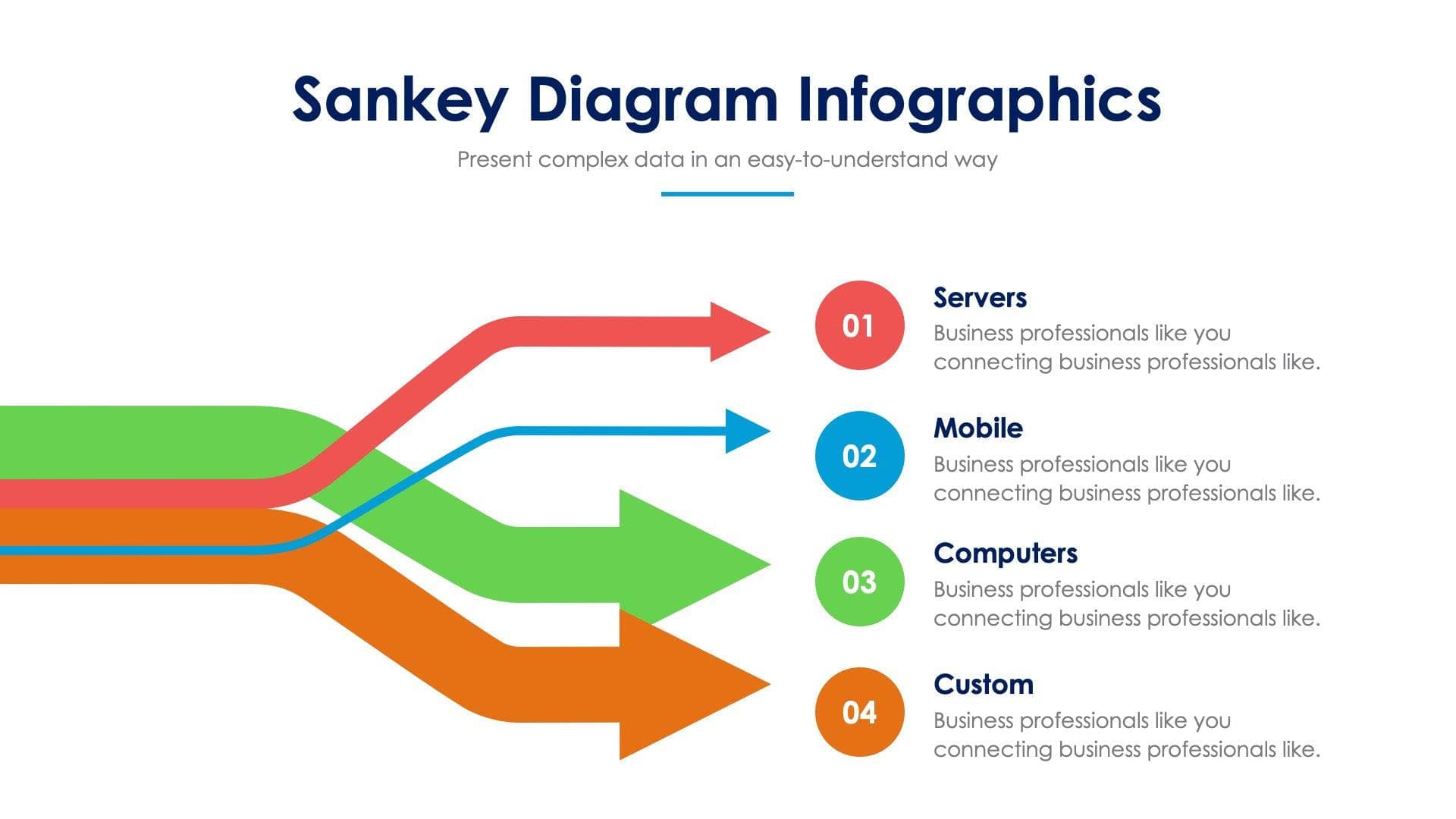 Sankey Diagram Slide Infographic Template S01042201 | Infografolio