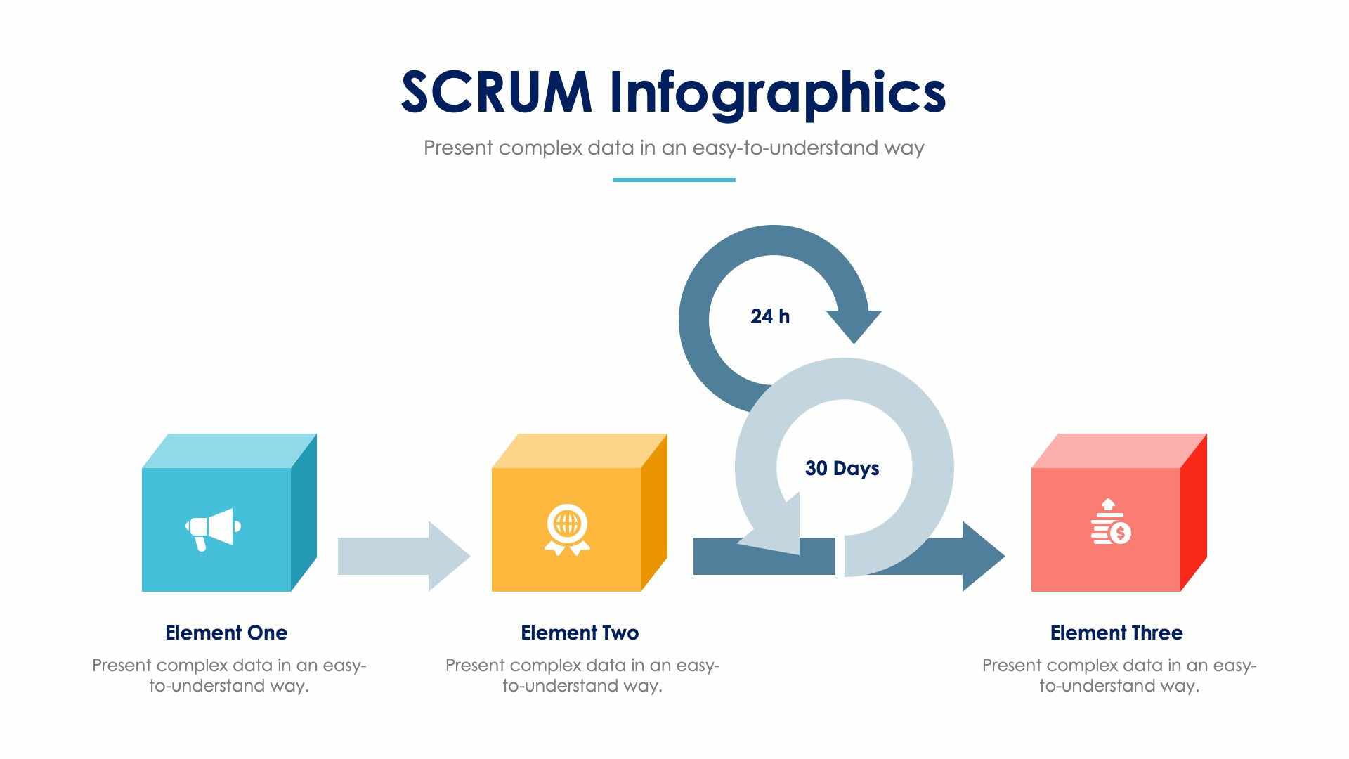 SCRUM Slide Infographic Template S01062211 | Infografolio
