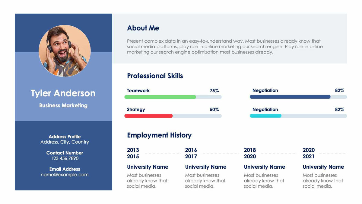 Self Introduction Slide Infographic Template S12142103 – Infografolio