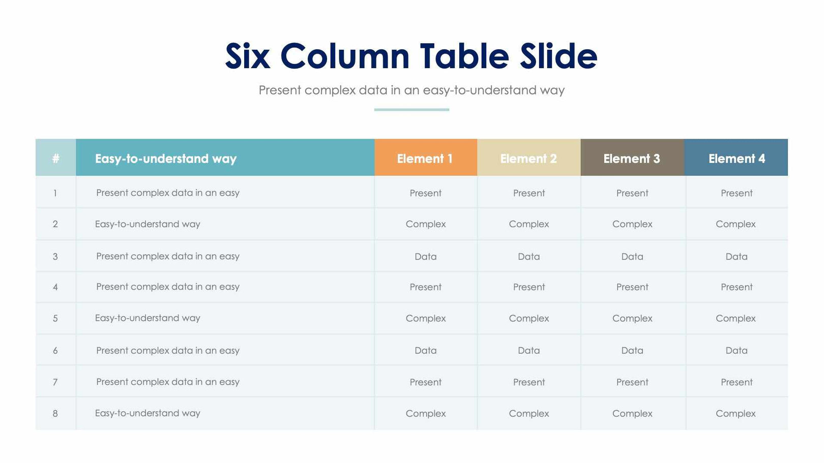 Six Column Table Slide Infographic Template S12272106 – Infografolio