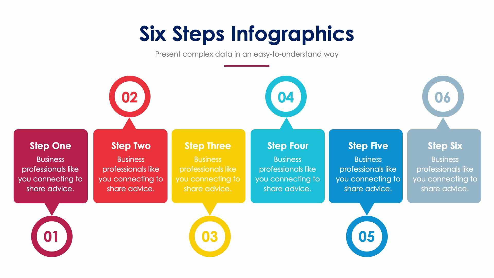 Six Steps Slide Infographic Template S02042203 | Infografolio