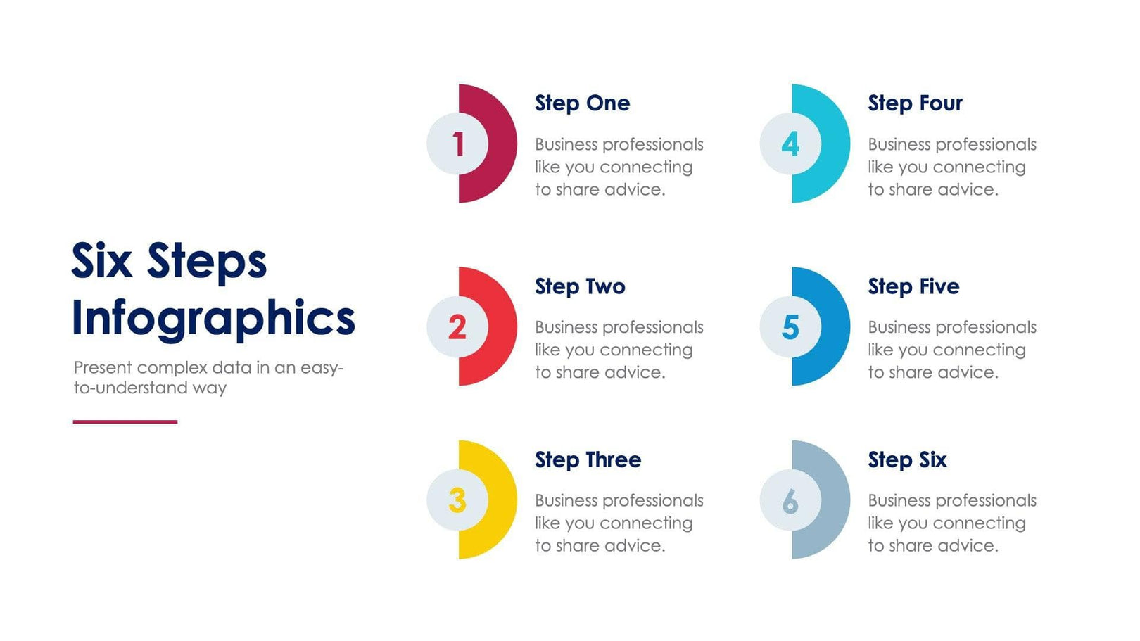 Six Steps Slide Infographic Template S02042209 – Infografolio