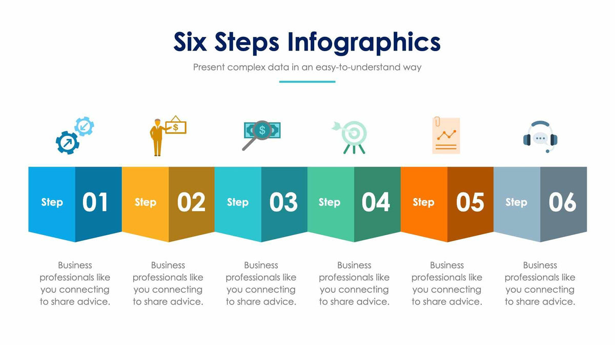 Six Steps Slide Infographic Template S02042211 – Infografolio