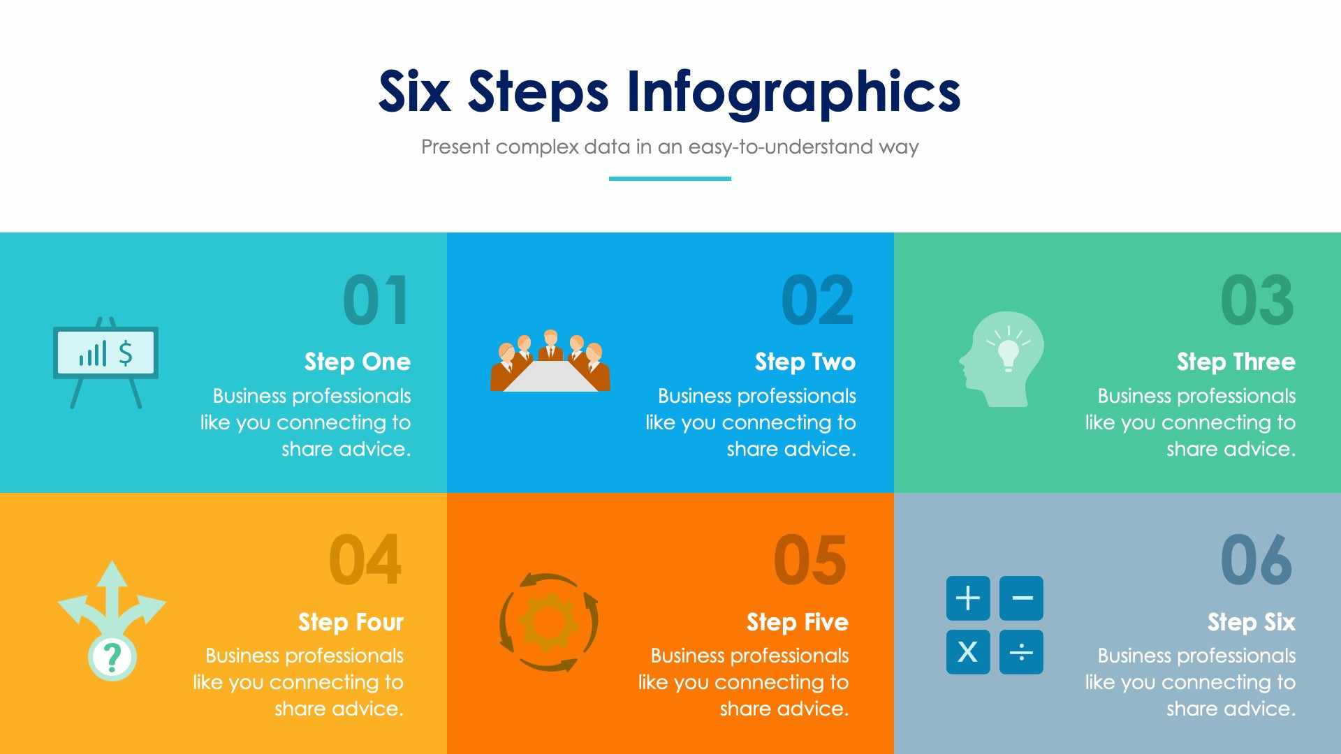 Six Steps Slide Infographic Template S02042214 | Infografolio