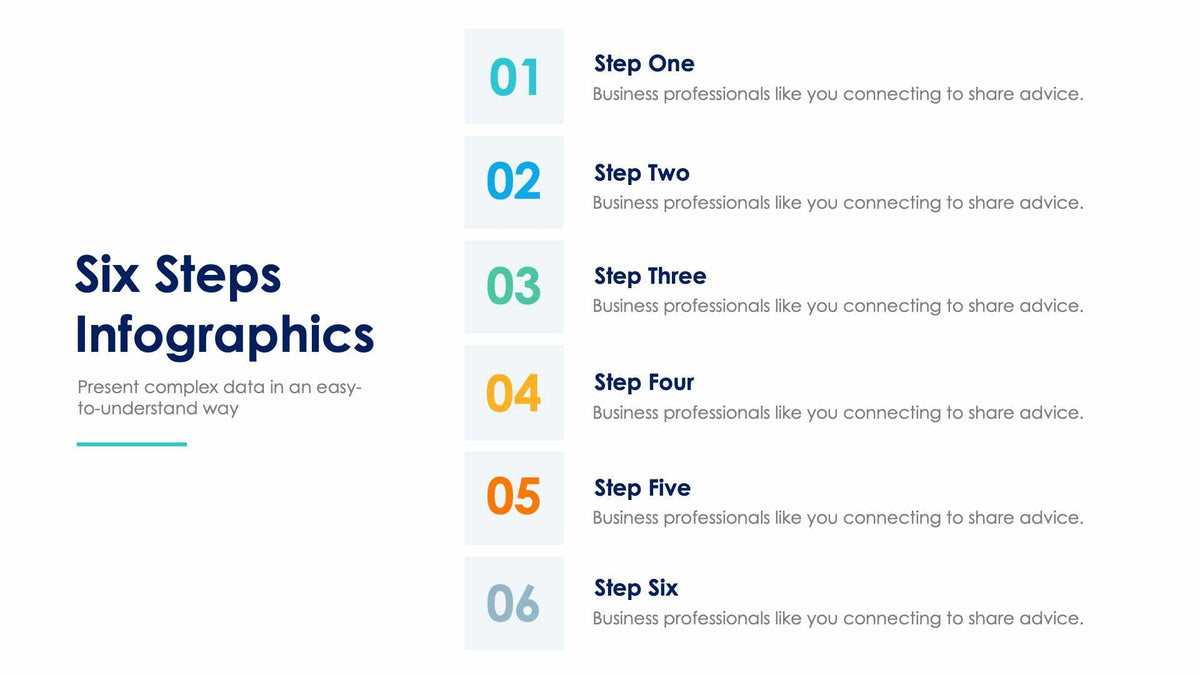 Six Steps Slide Infographic Template S02042215 – Infografolio