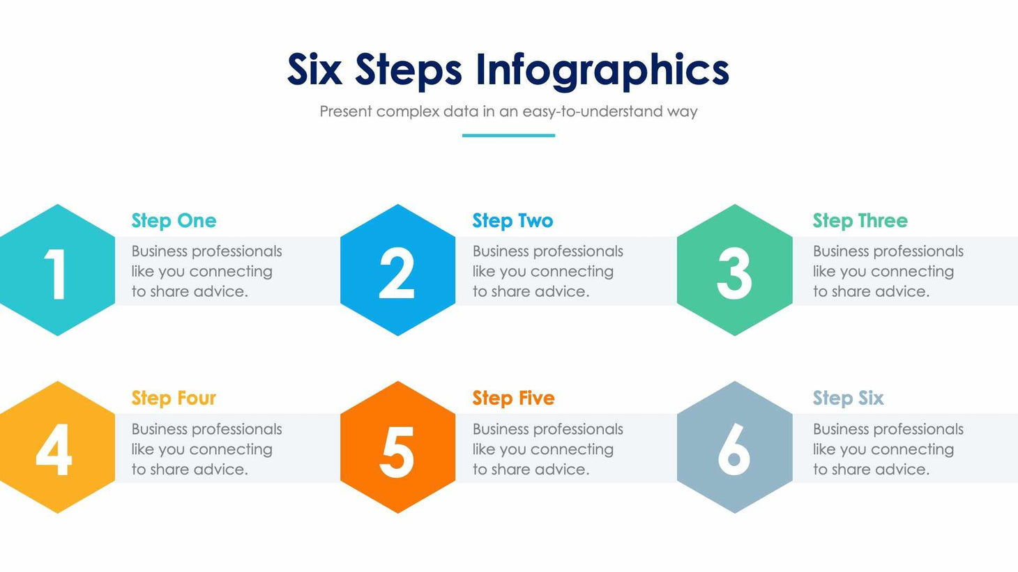 Six Steps Slide Infographic Template S02042216 – Infografolio