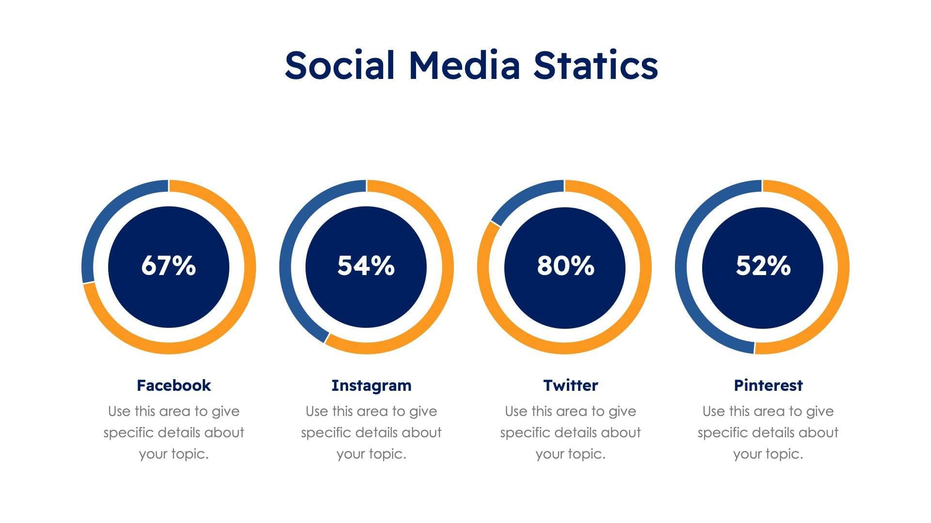 Social Media Statics Slide Template S10192201 | Infografolio