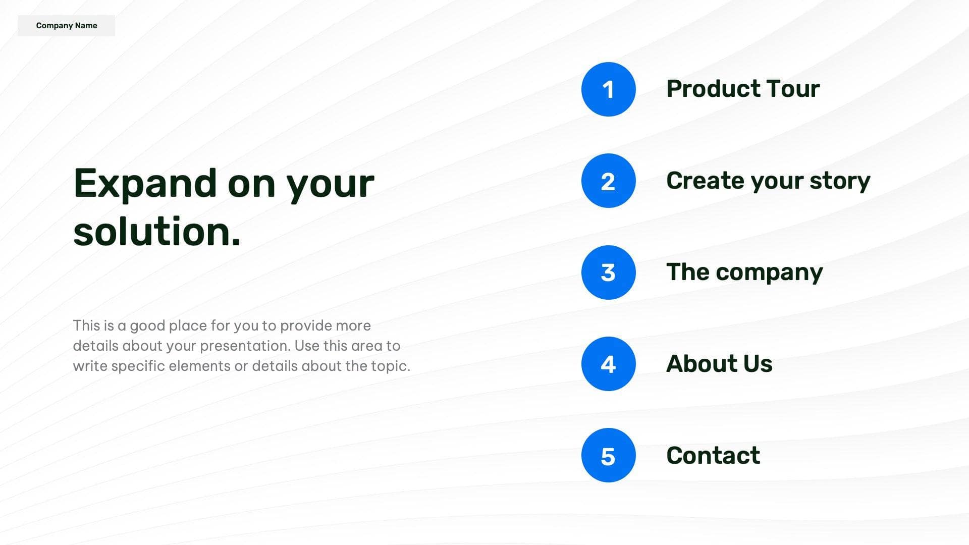 Solution Slide Template S11082201 – Infografolio