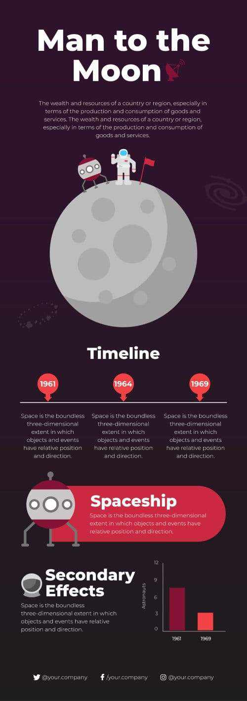 Eight Planets Space Infographic Template | Infografolio
