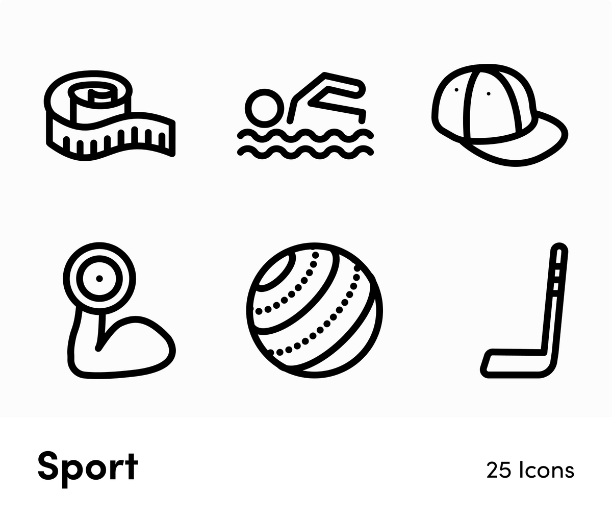 Sport Outline Vector Icons S12162103 – Infografolio