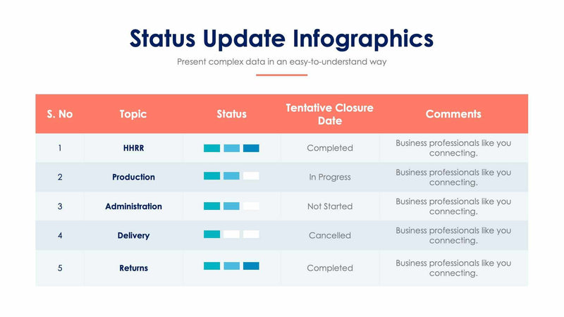 Status Update-Slides | Infografolio