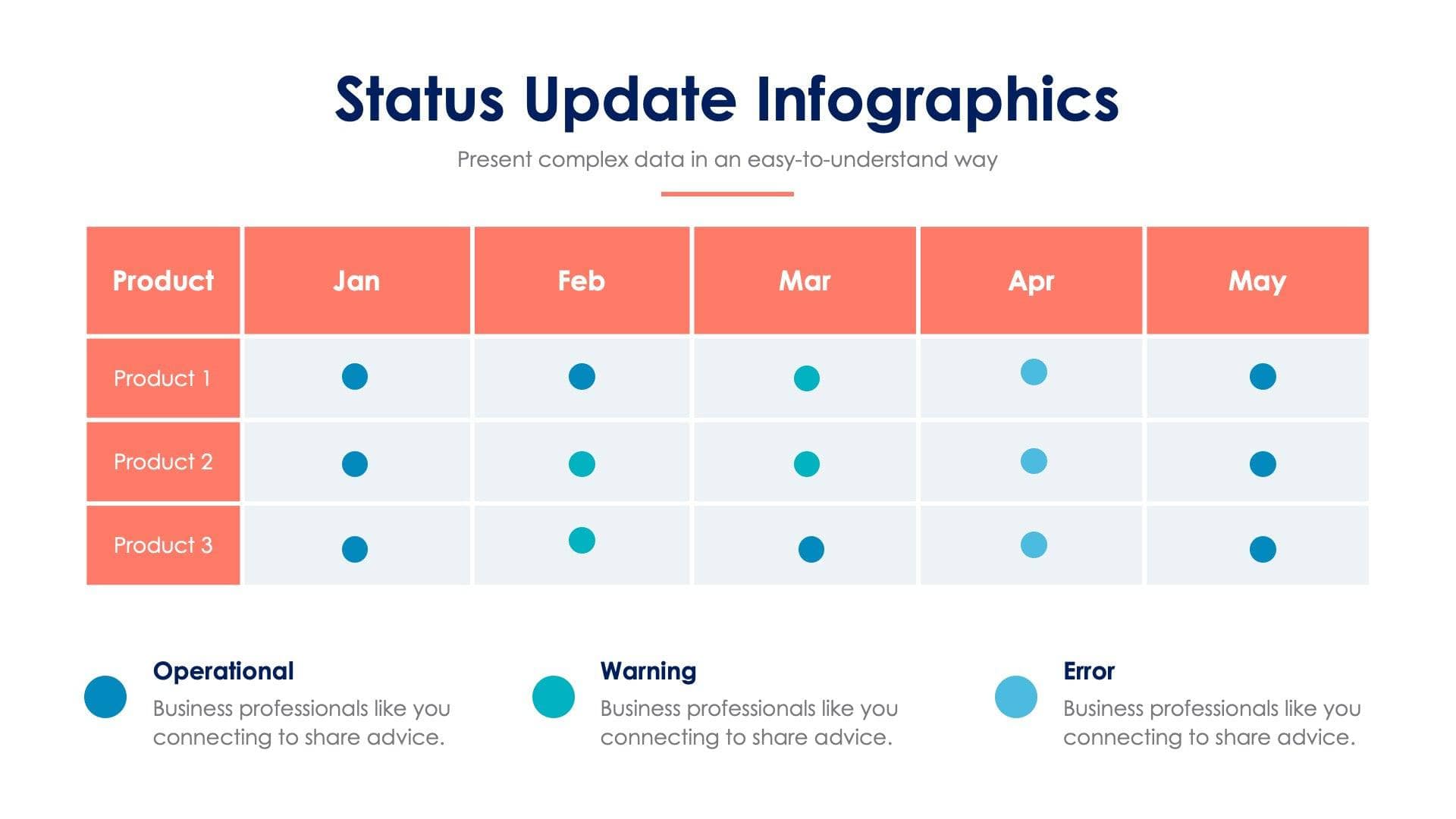 Status Update Slide Infographic Template S01102206 | Infografolio