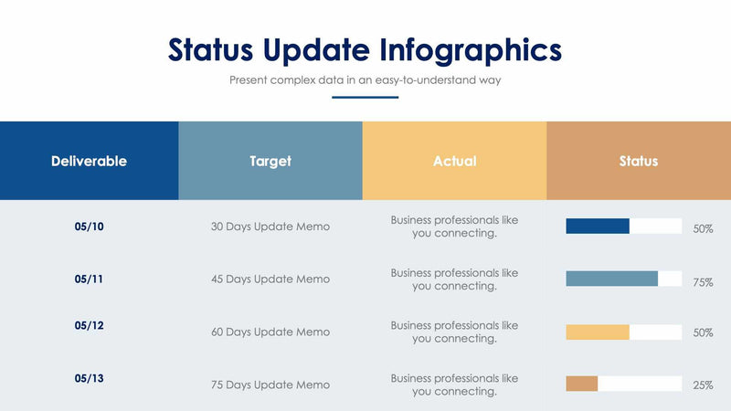 Status Update-Slides | Infografolio