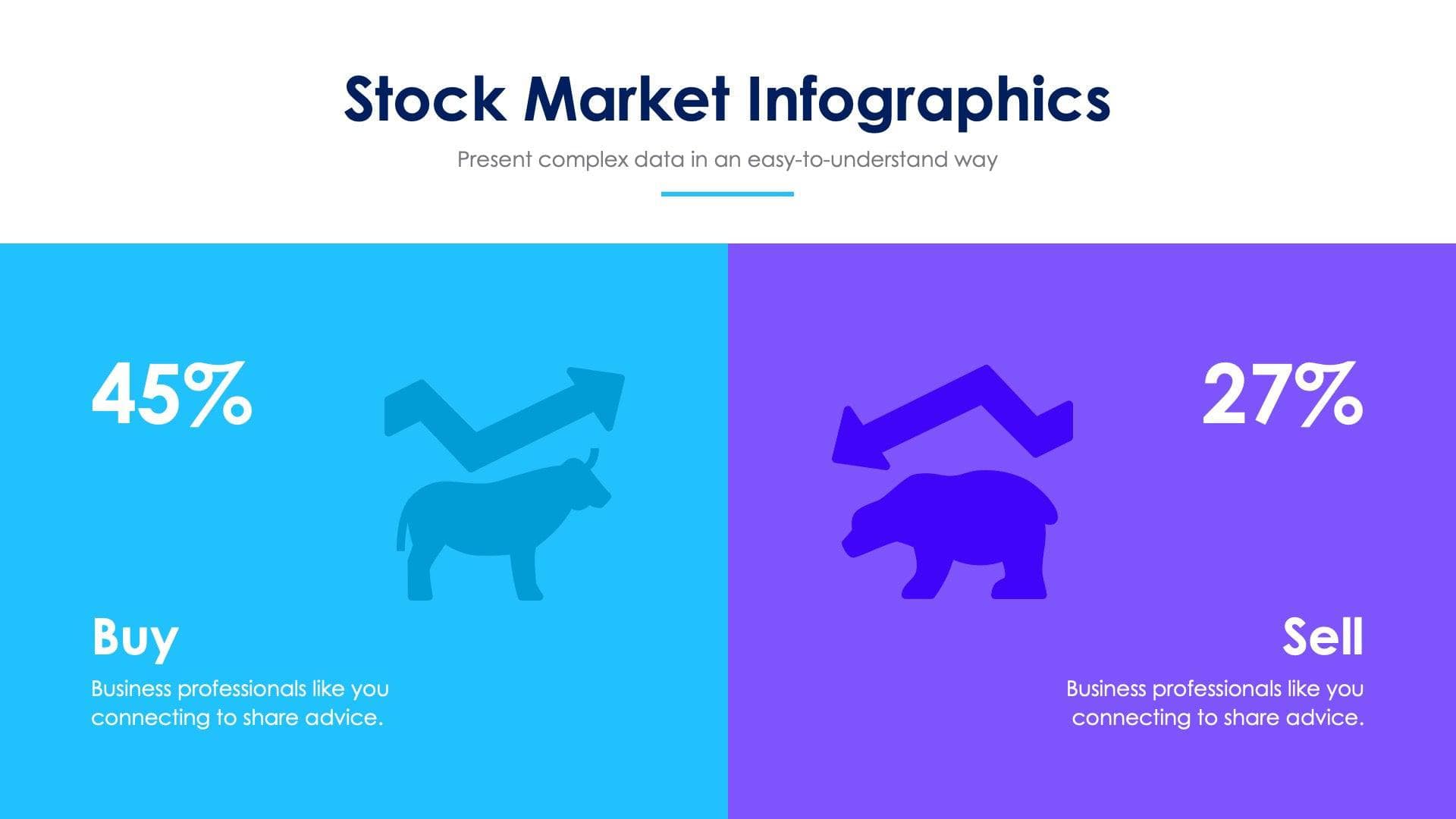 Stock Market Slide Infographic Template S03302220 | Infografolio