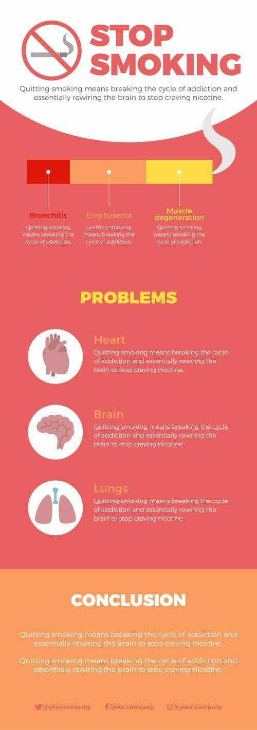 Health Effects of Cigars Infographic Template | Infografolio
