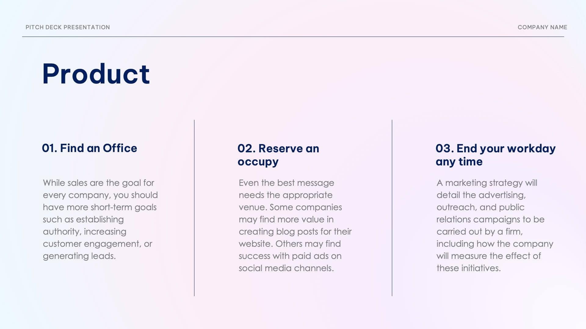 Lavender and Rose Gradient Presentation Strategic Planning Template S1 | Infografolio