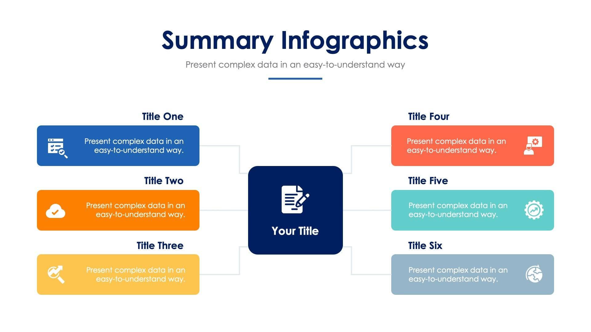Summary Slide Infographic Template S03142220 | Infografolio