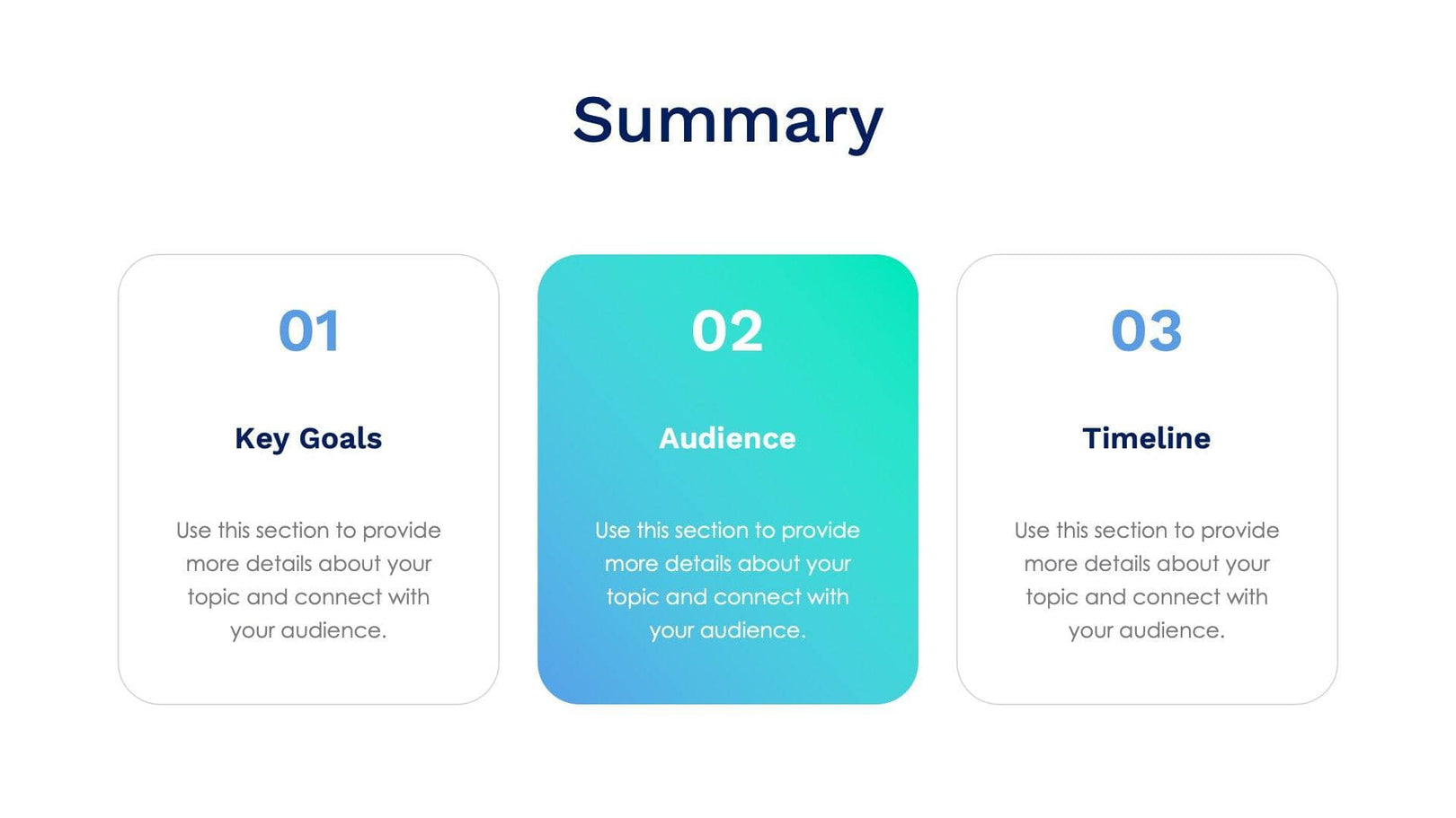 Summary Slide Template S10172206 – Infografolio