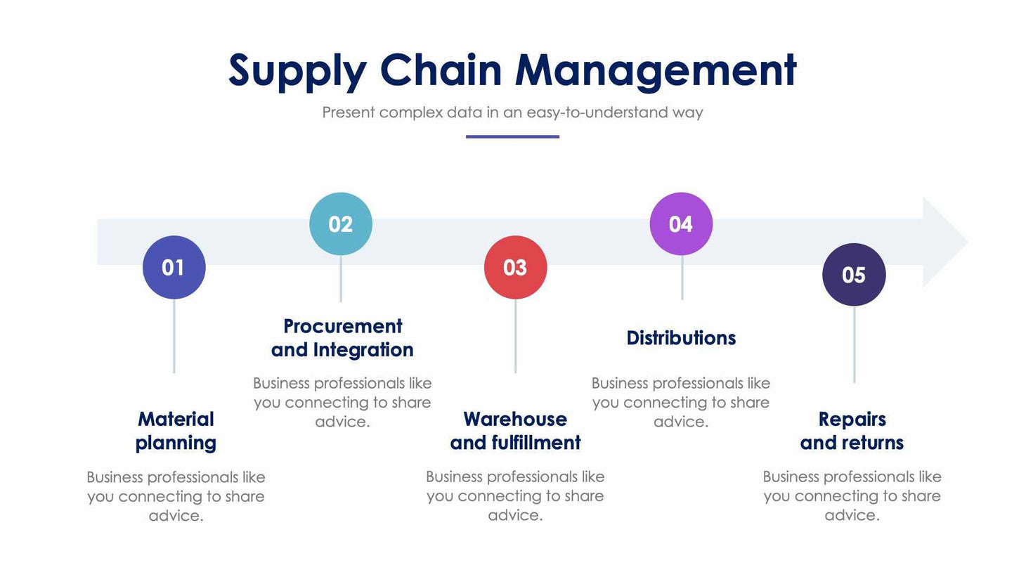 Supply Chain Management Slide Infographic Template S01102201 – Infografolio