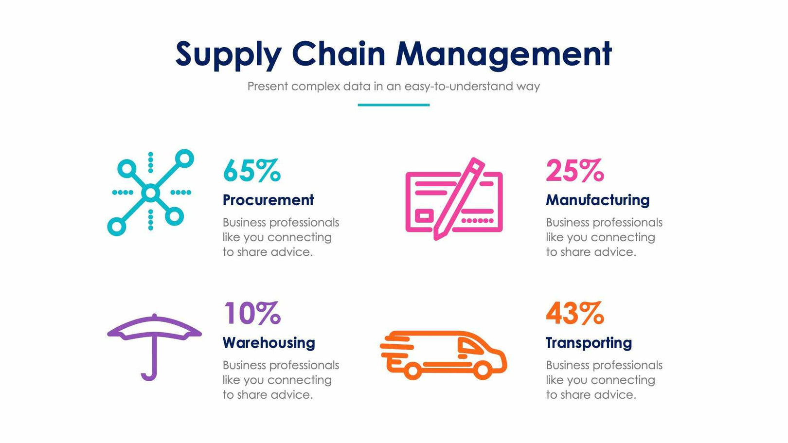 Supply Chain Management Slide Infographic Template S01102216 – Infografolio