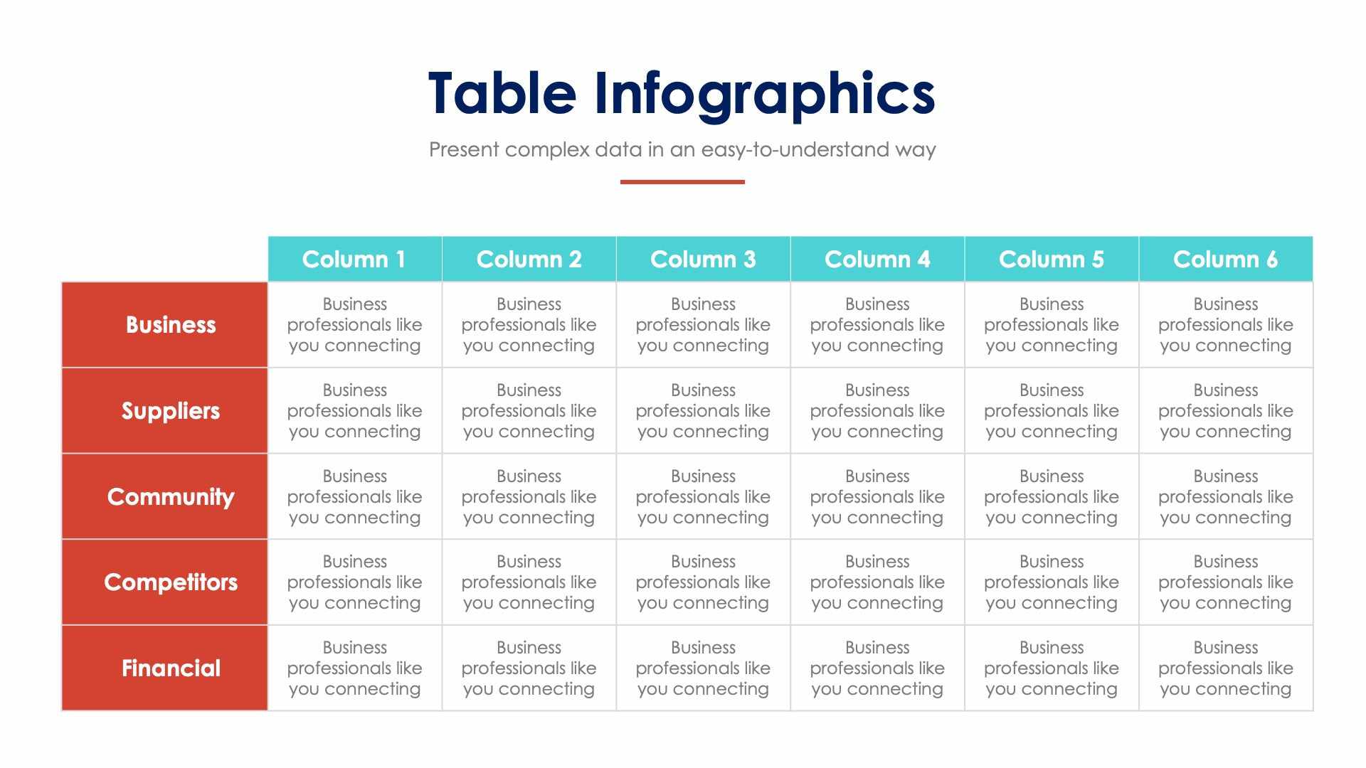 Table Slide Infographic Template S01112201 | Infografolio