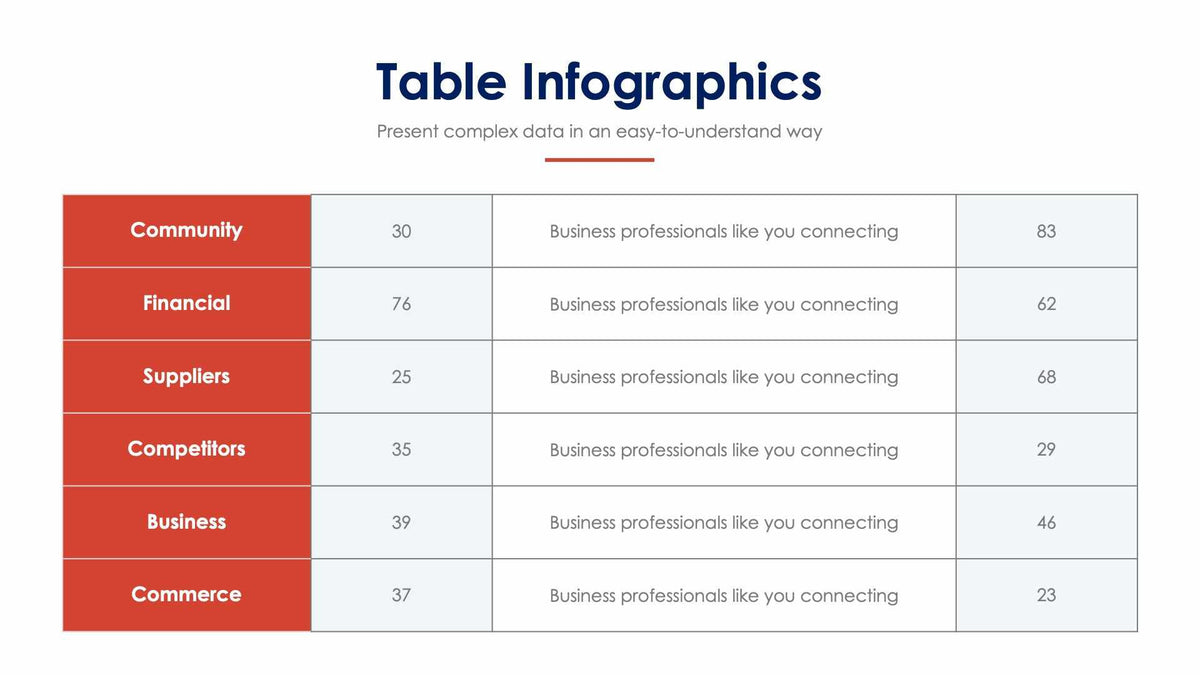 Table Slide Infographic Template S01112202 – Infografolio