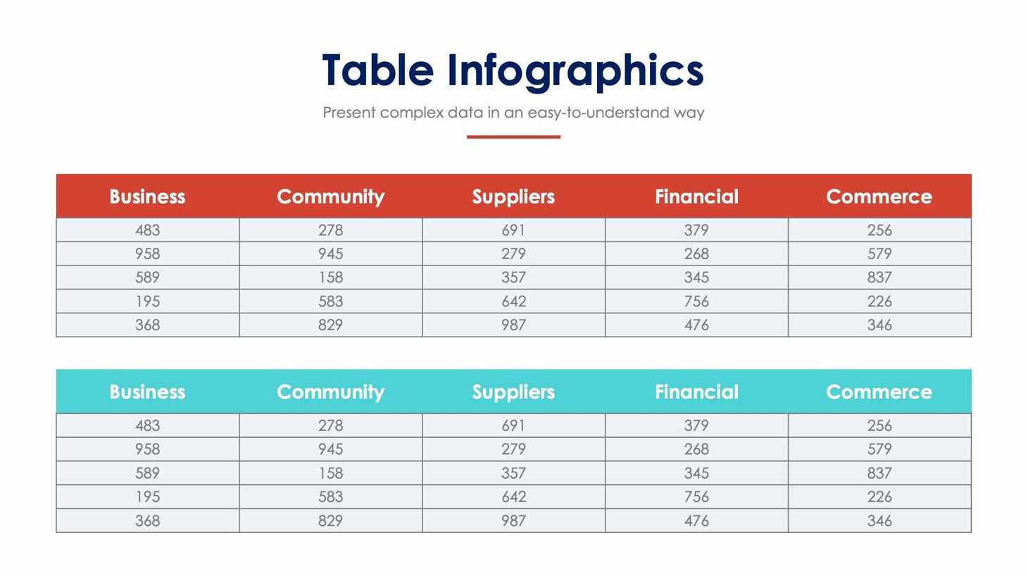 Table Slide Infographic Template S01112204 – Infografolio